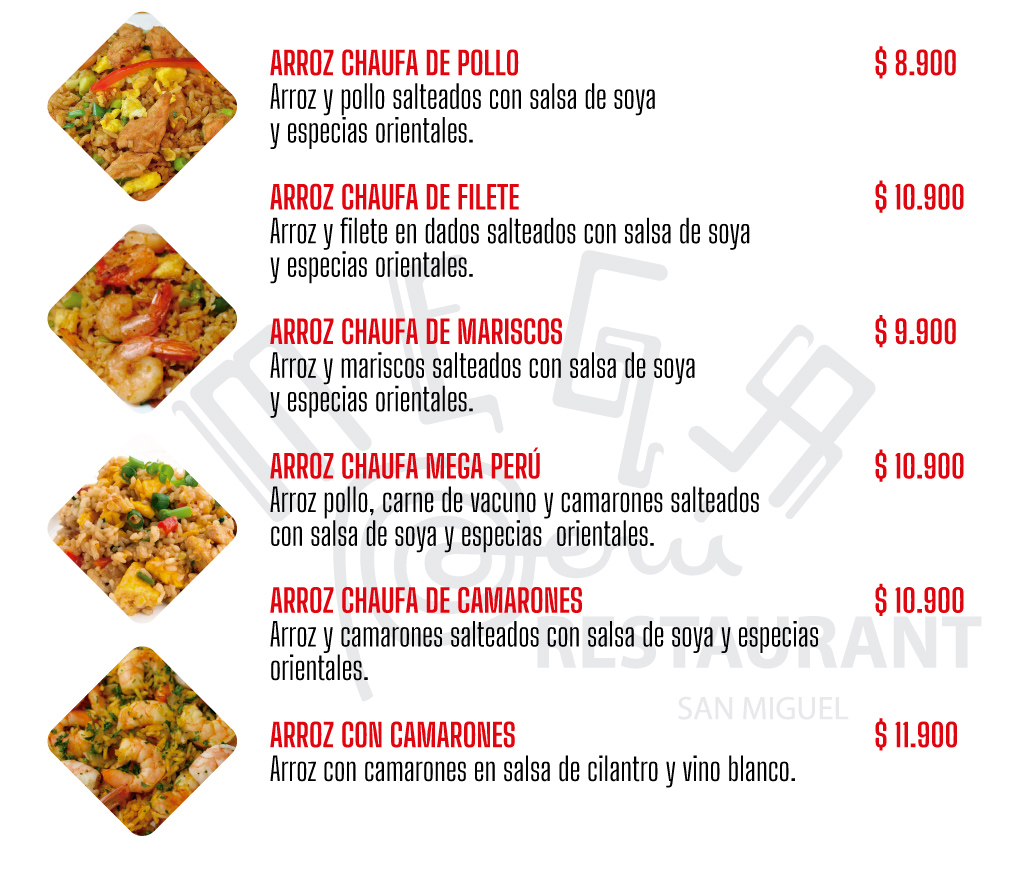 Carta – Mega Perú Restaurant