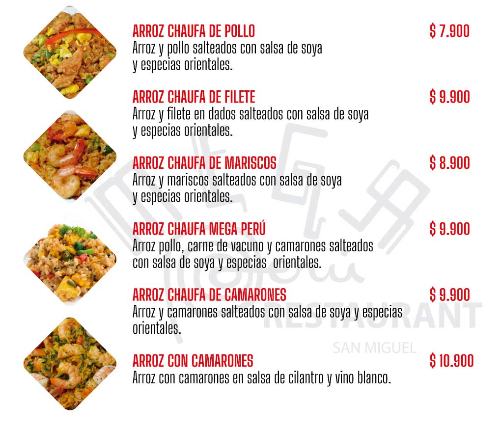 Carta – Mega Perú Restaurant